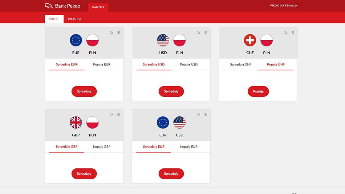 Nowy Kantor Pekao24 – usługa służąca do wymiany walut online | Bank ...