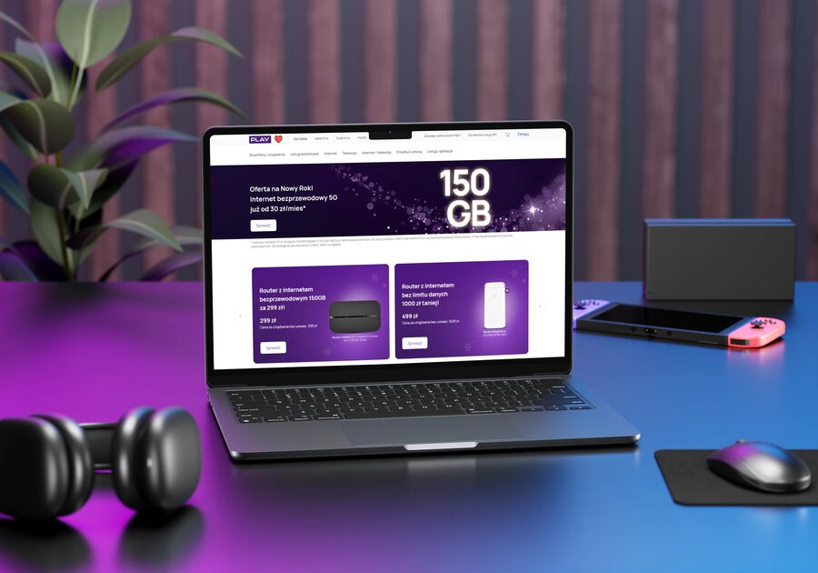 W Play internet 5G bez limitu prędkości i danych już od 85 zł i nowoczesny router 5G nawet 1000 ...