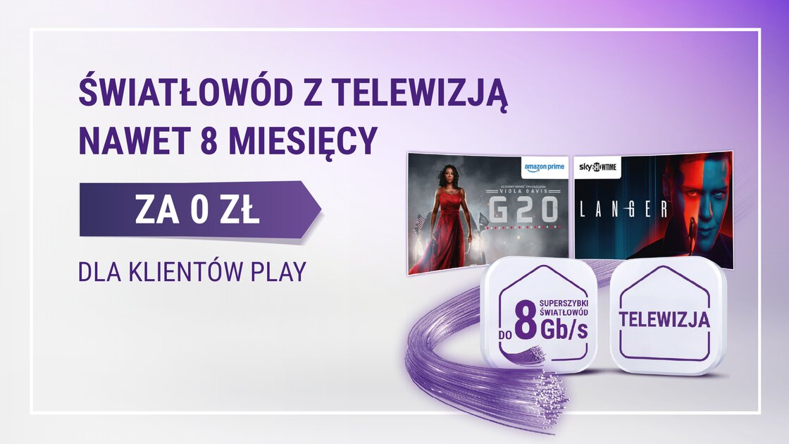 Światłowód z telewizją nawet 8 miesięcy za 0 zł dla klientów Play ...